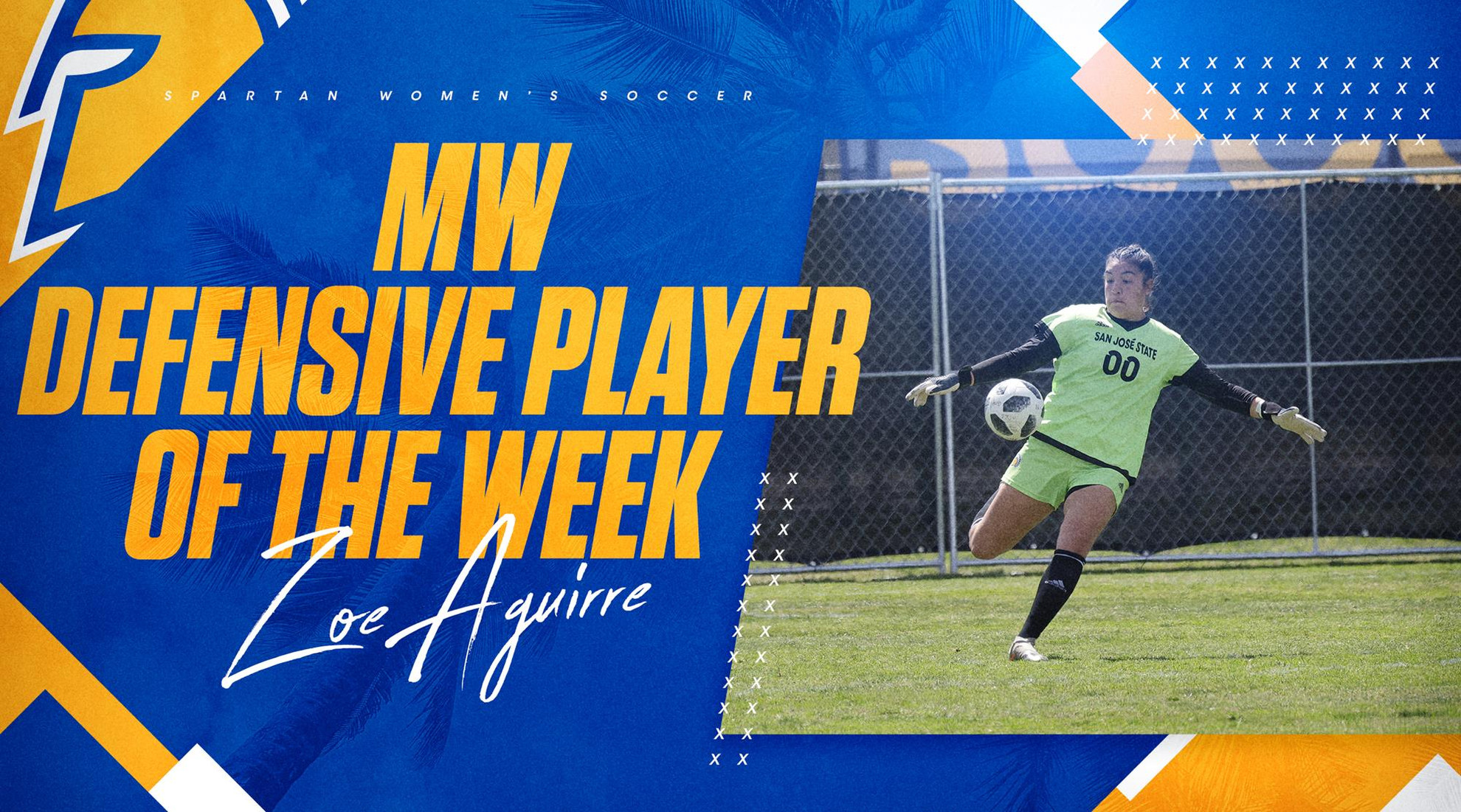 Zoe Aguirre Named MW Defensive Player of the Week - SJSU Athletics ...