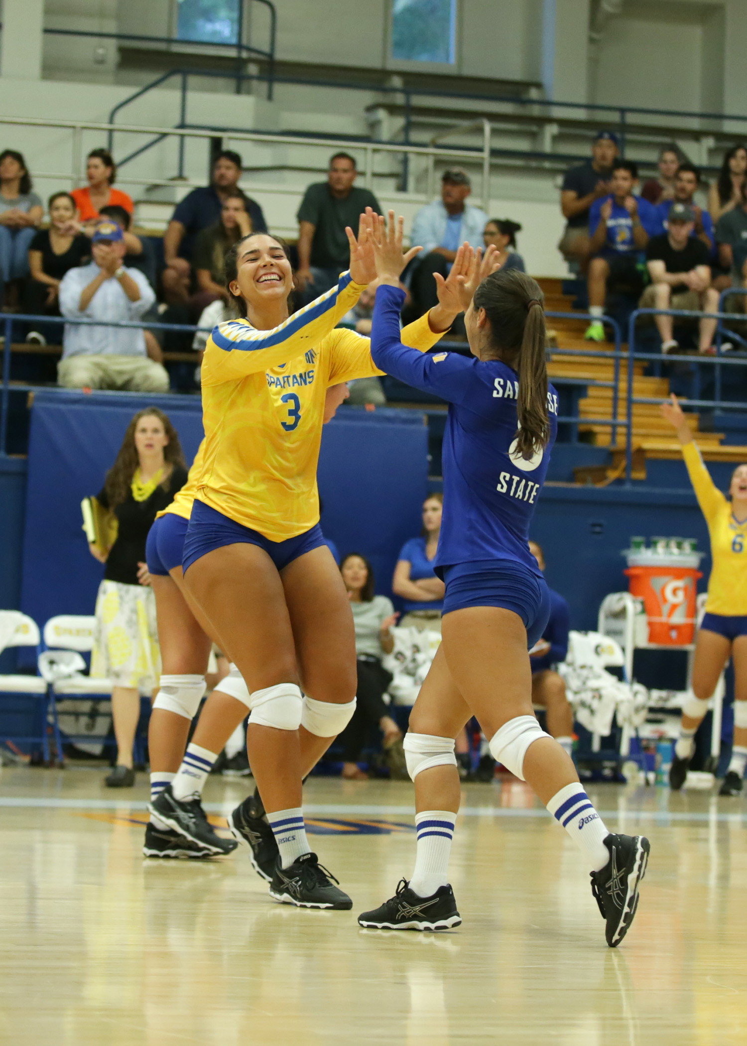 Volleyball Sweeps Nevada - SJSU Athletics - Official Athletics Website ...
