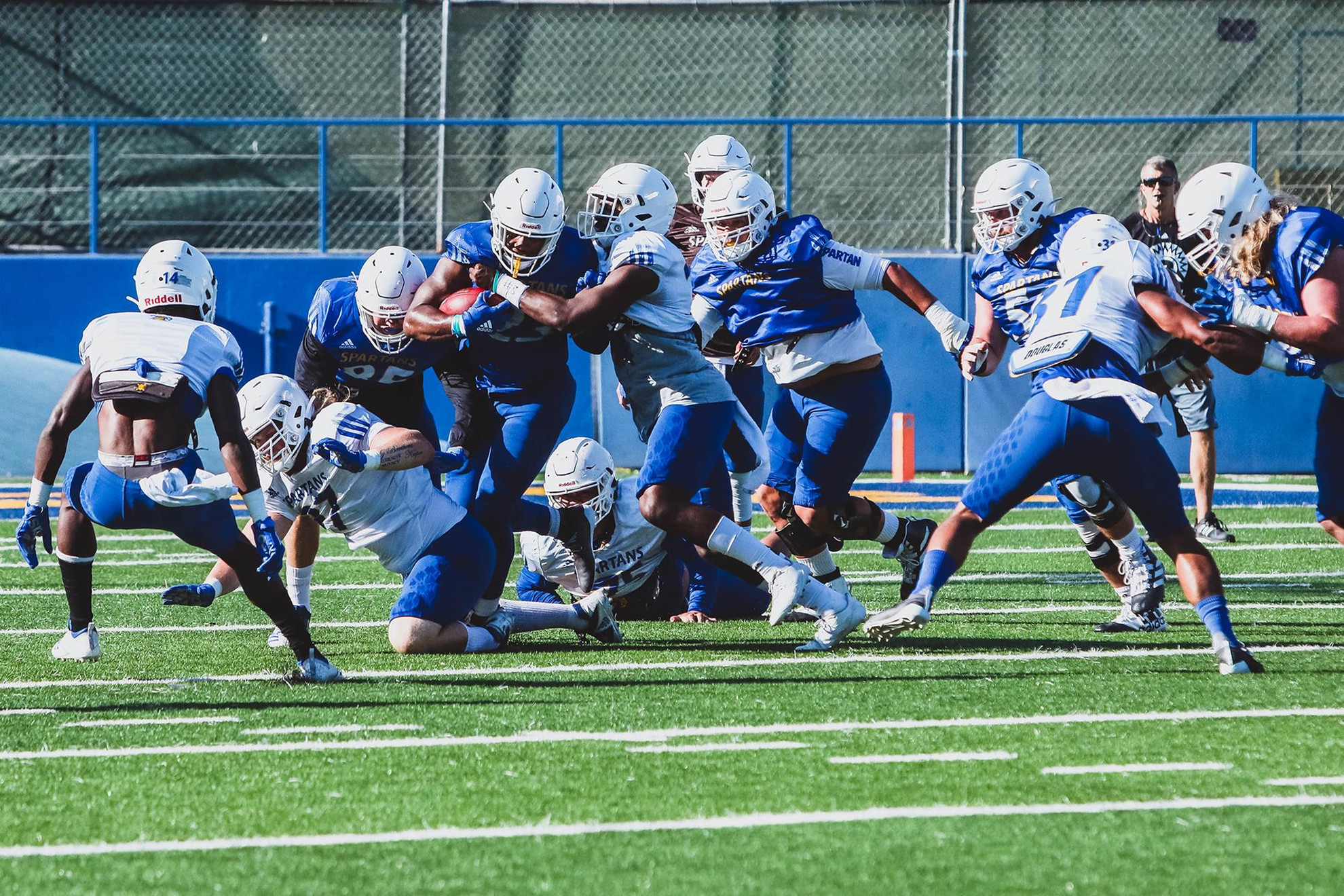 Spartan Defense Shines; Kickers On Target In Scrimmage - SJSU Athletics ...