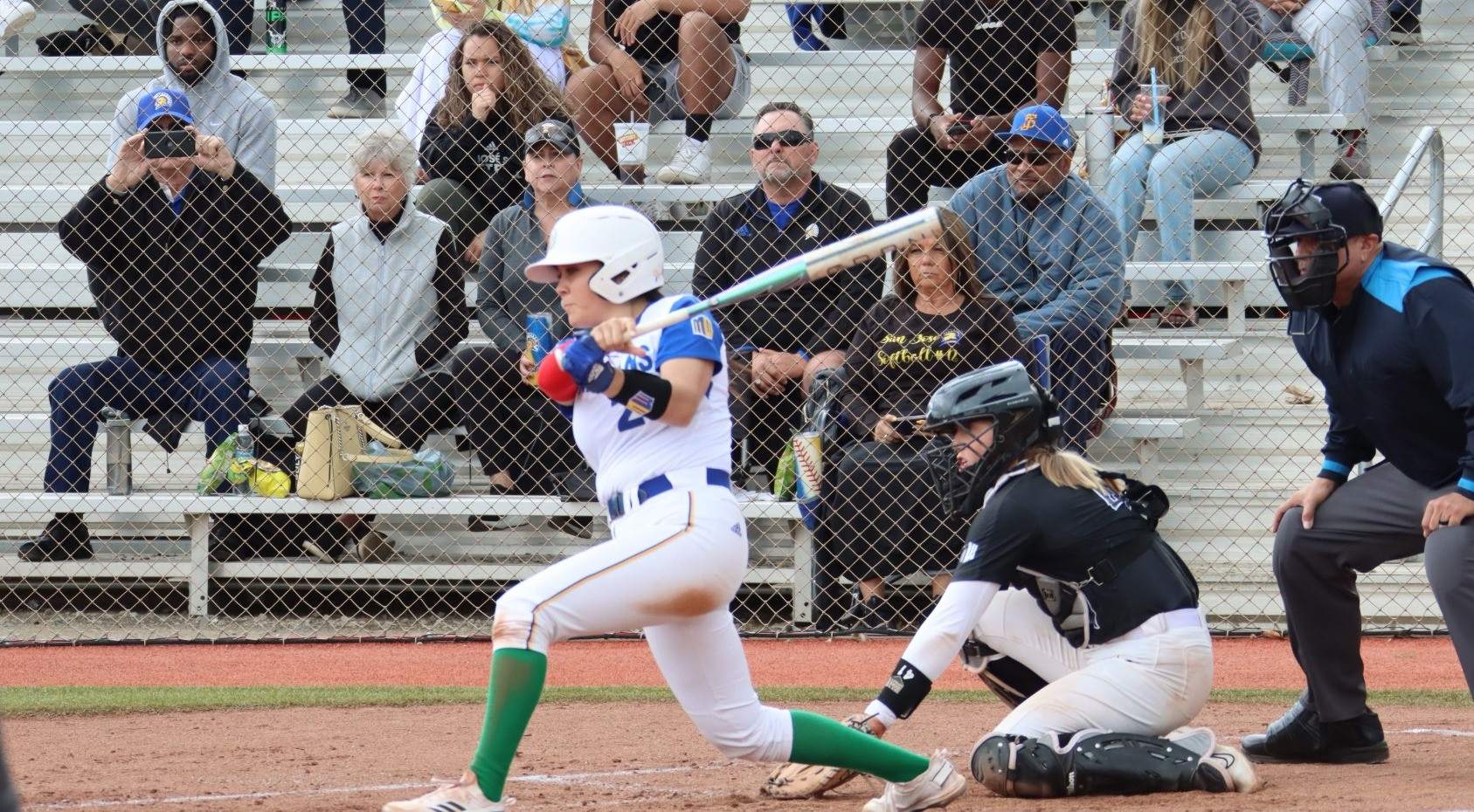 Spartans Clinch Berth in 2023 MW Softball Championship, Run Rule Utah State on Friday - SJSU ...