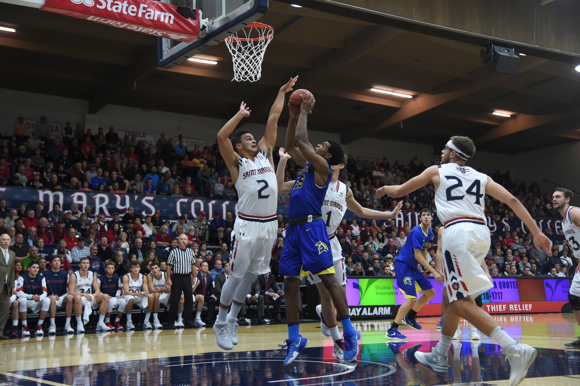 Close Battle Turns Into 81-64 Win For No. 15 Saint Mary's - SJSU ...